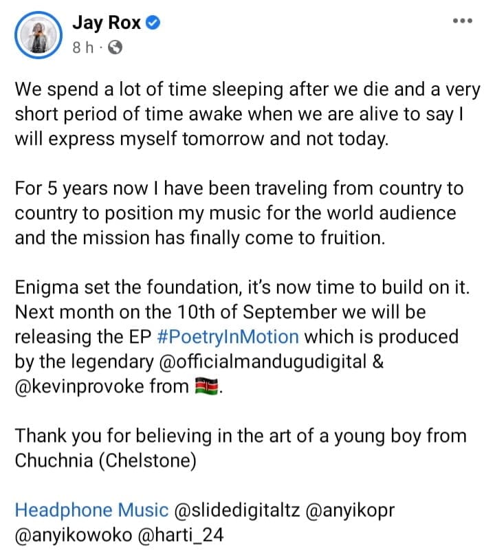 Jay Rox Announces New EP "Poetry In Motion”